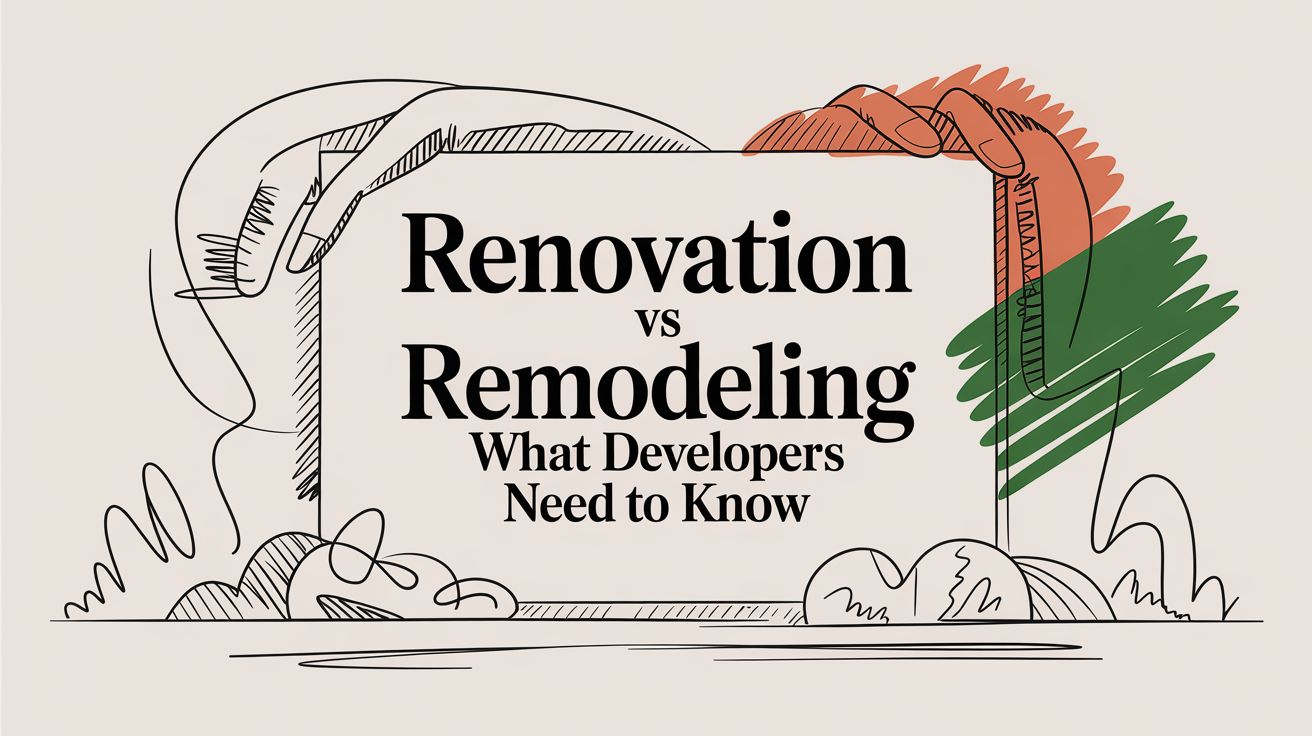 Renovation vs Remodeling What Developers Need to Know