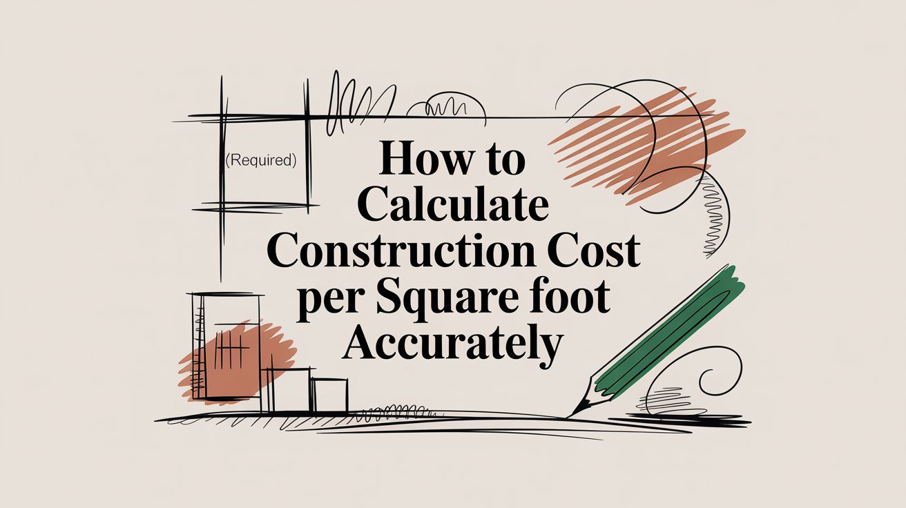How to Calculate Construction Cost Per Square Foot Accurately