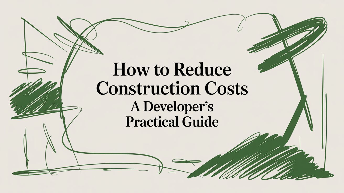 How to Reduce Construction Costs A Developer's Practical Guide